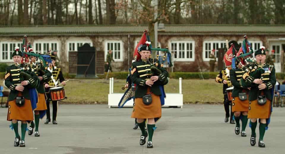 Pipers marching | QRH Museum