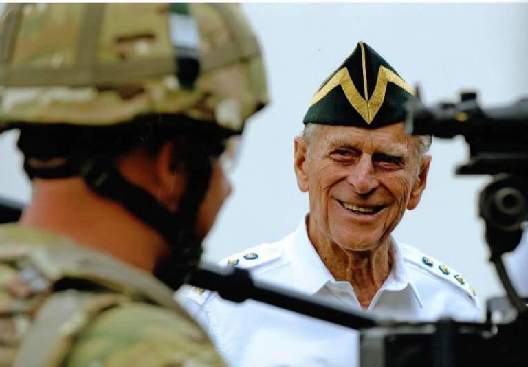 The Colonel of the Regiment Prince Philip, 2011 prior to the Regimental ...